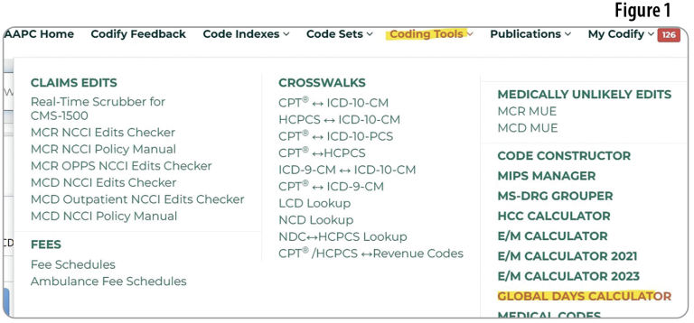 Simplify Calculating Global Days for Procedure Codes in Codify - AAPC Knowledge Center
