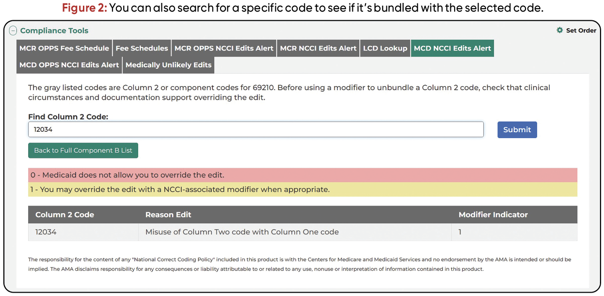 Check Medicaid NCCI Edits in Codify - AAPC Knowledge Center